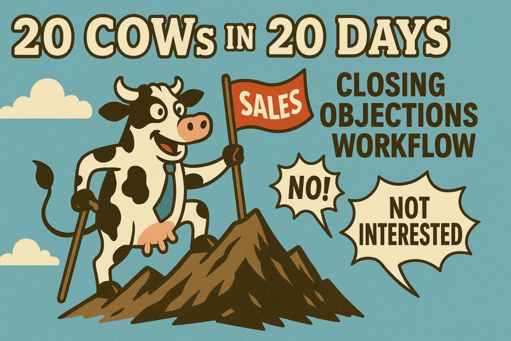 Contest | 20 COWs in 20 Days - Insurance Sales Lab